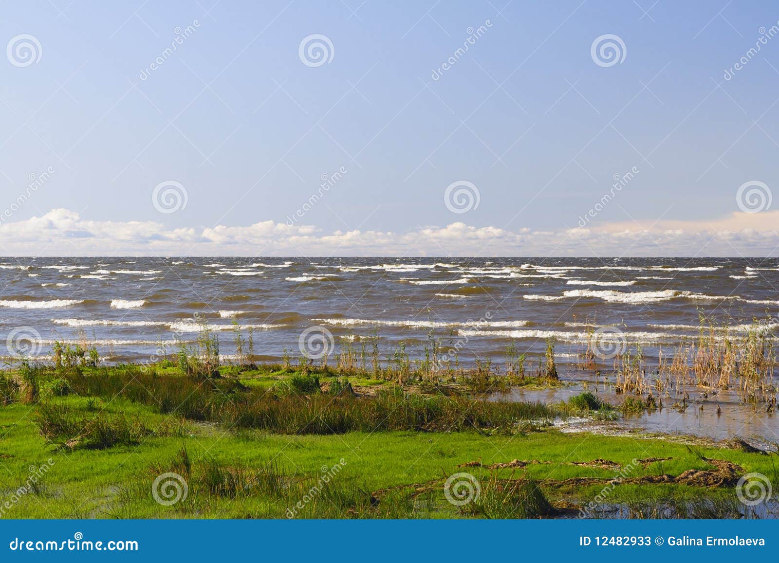 Shore of Lake Peipus stock image. Image of blue, edge - 12482933