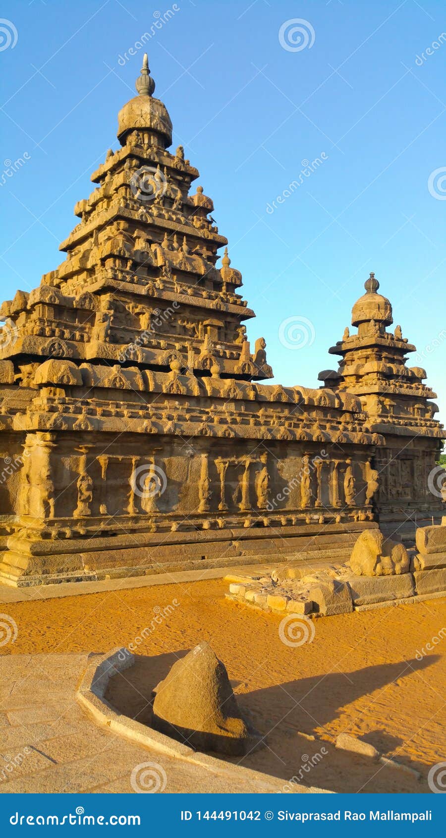 Mahabhalipuram Shore Temple in India. Stock Photo - Image of tourism ...