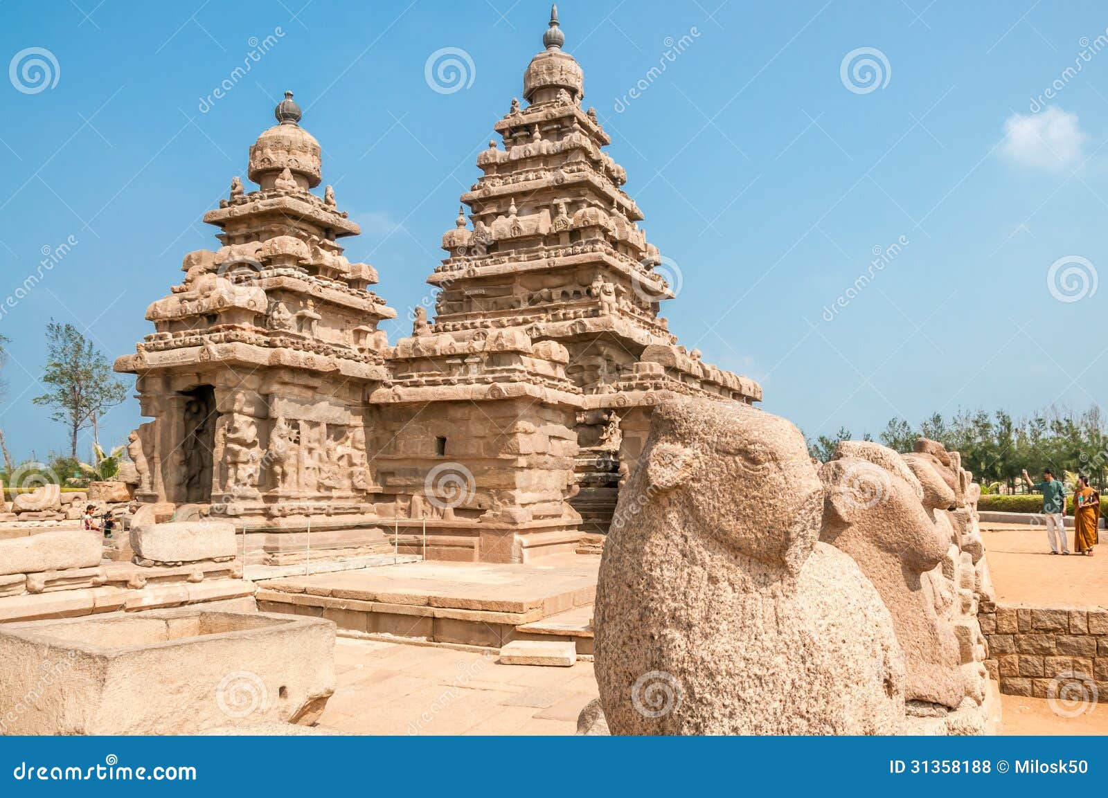 Shore Temple stock photo. Image of buildings, stone, hiking - 31358188