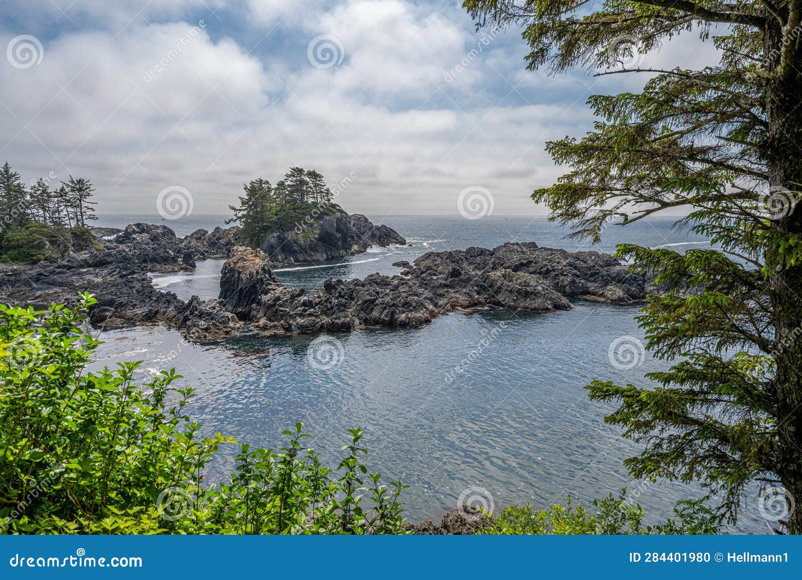 Shoreline in Front of Vancouver Island Stock Photo - Image of solstice ...