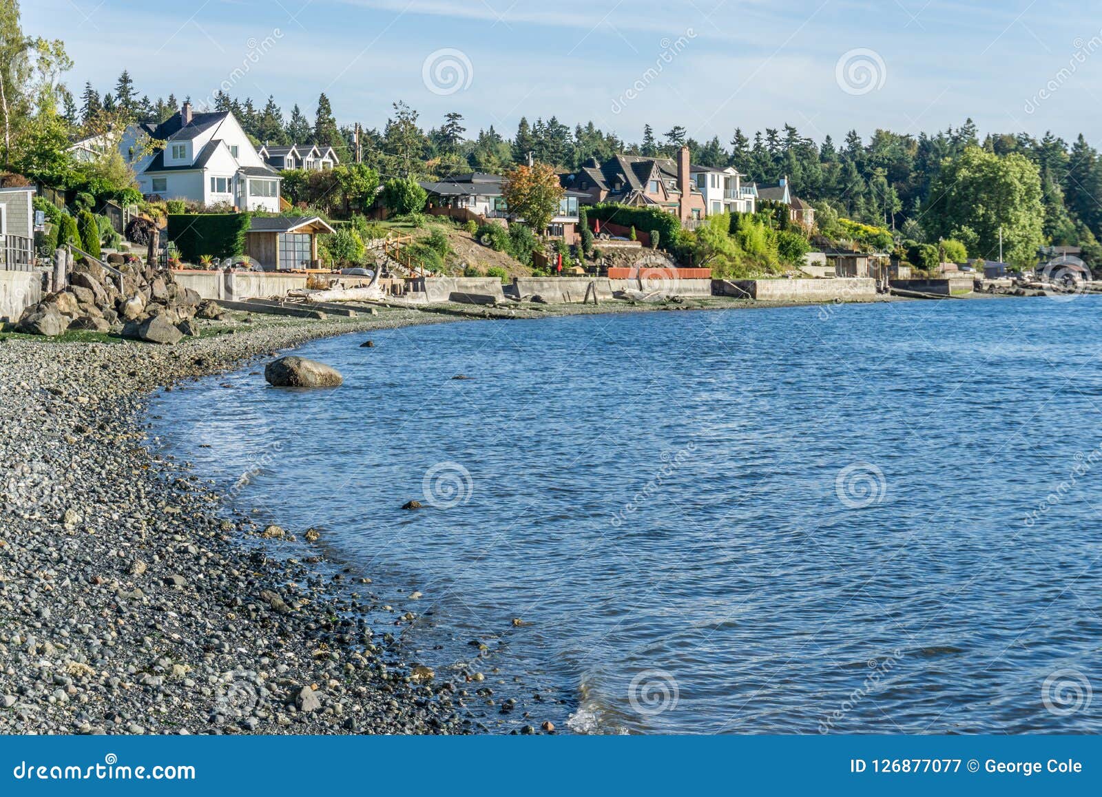 Shoreline in Normandy Park 6 Stock Image - Image of shoreline ...