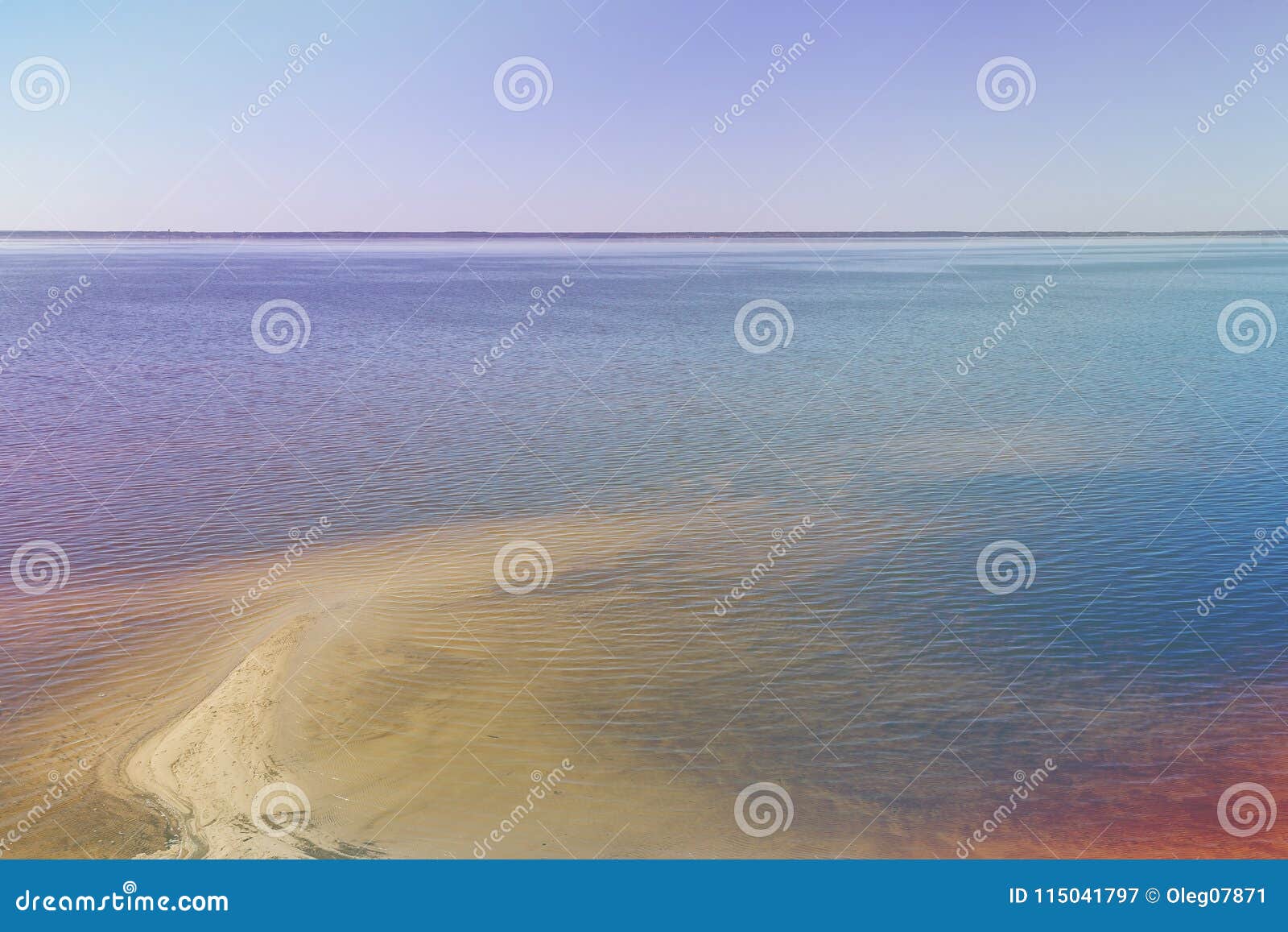 Shoreline with a sandy stock image. Image of italy, holiday - 115041797