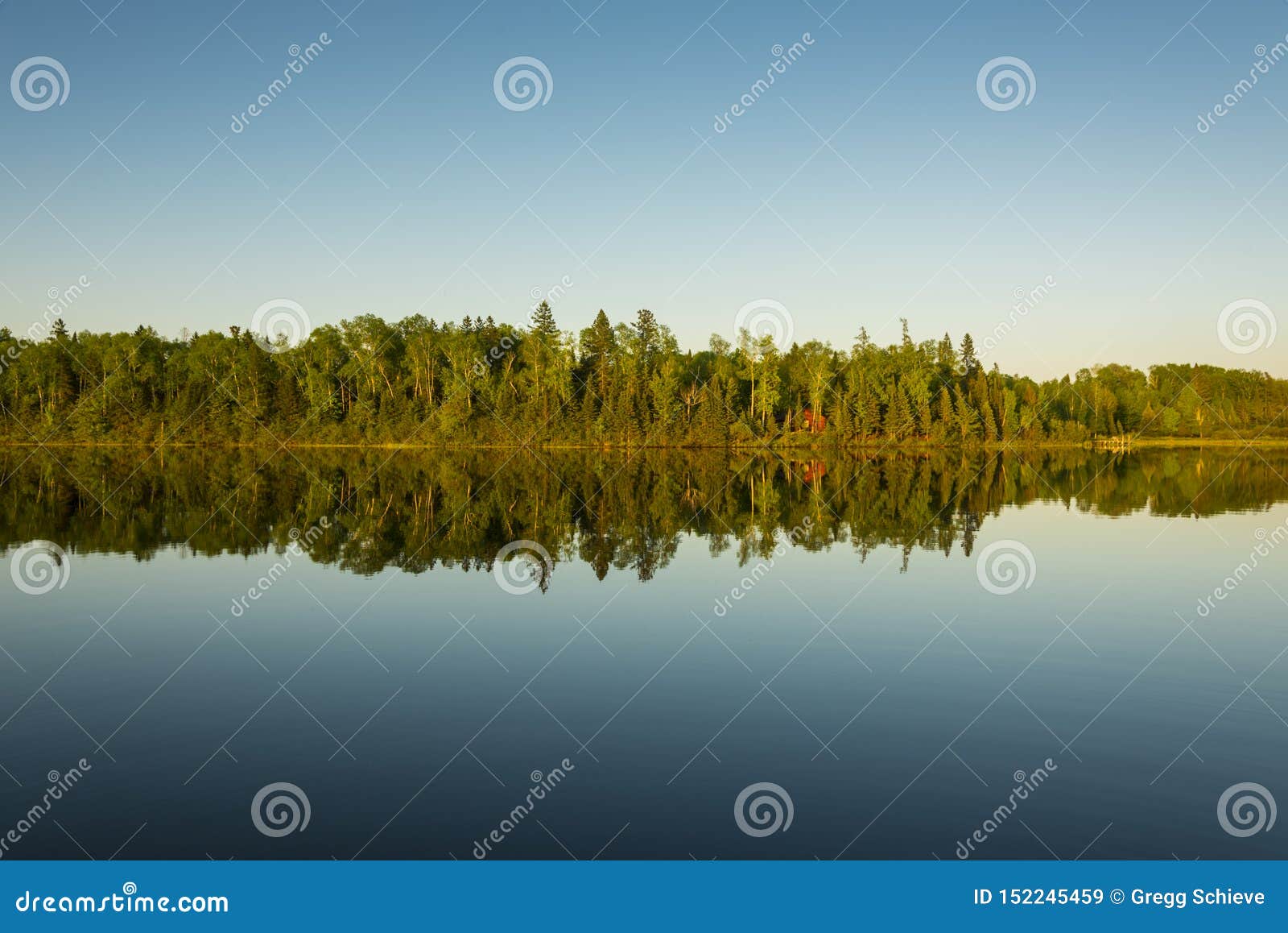 Spider Lake Shoreline stock image. Image of northern - 152245459