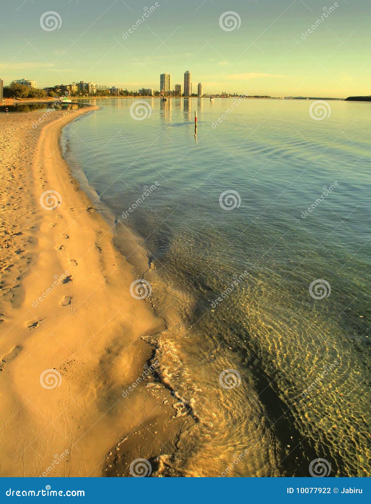 Shoreline To Buildings stock photo. Image of peaceful - 10077922