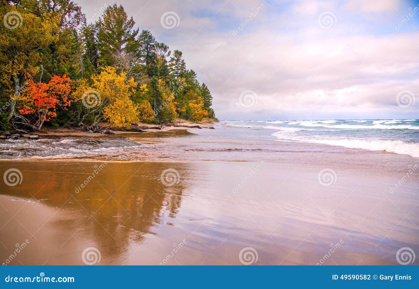 Shores of Lake Superior stock photo. Image of autumn - 49590582