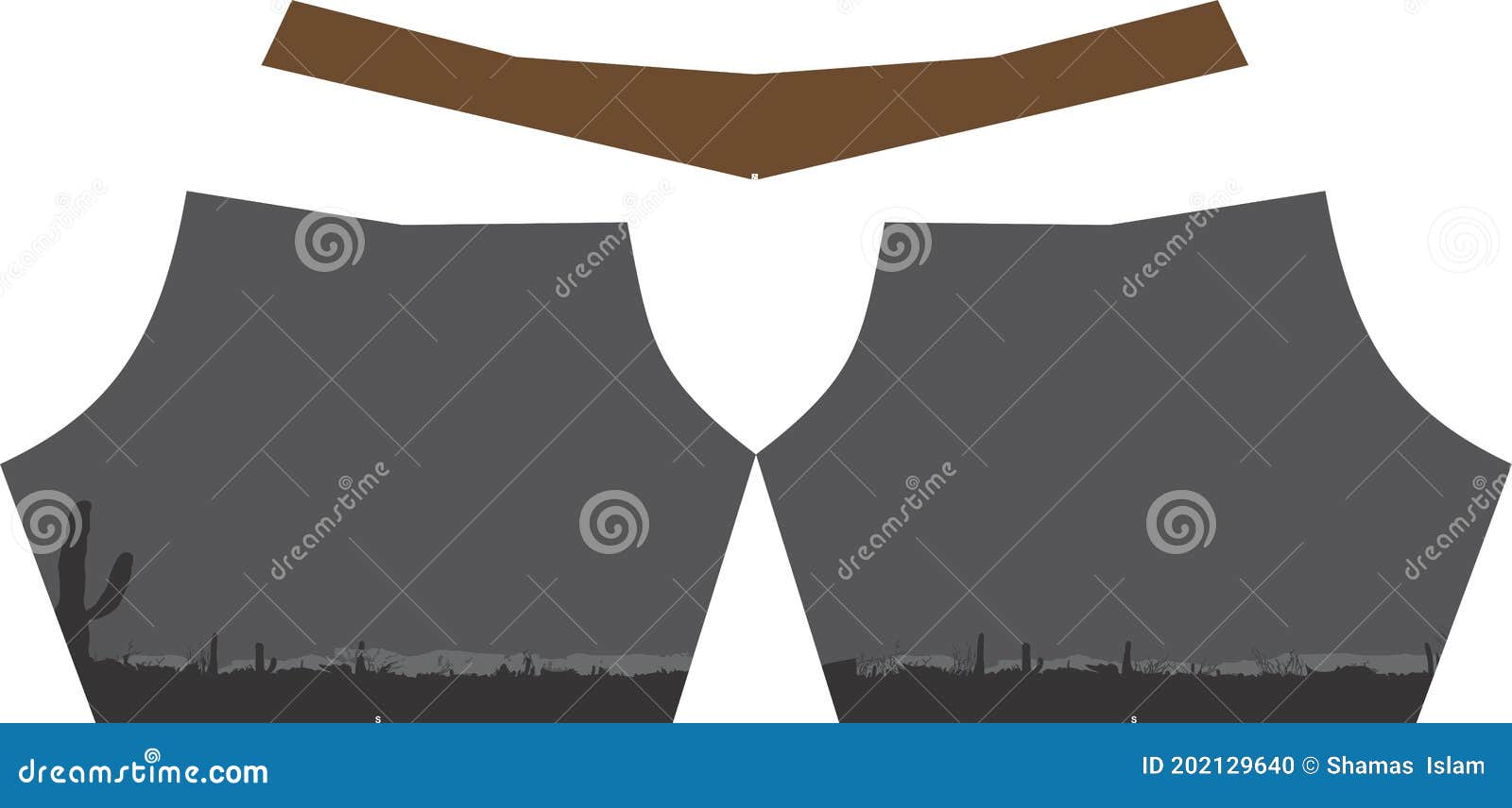 Short Artwork Pattern Mock Ups Stock Vector - Illustration of texture ...