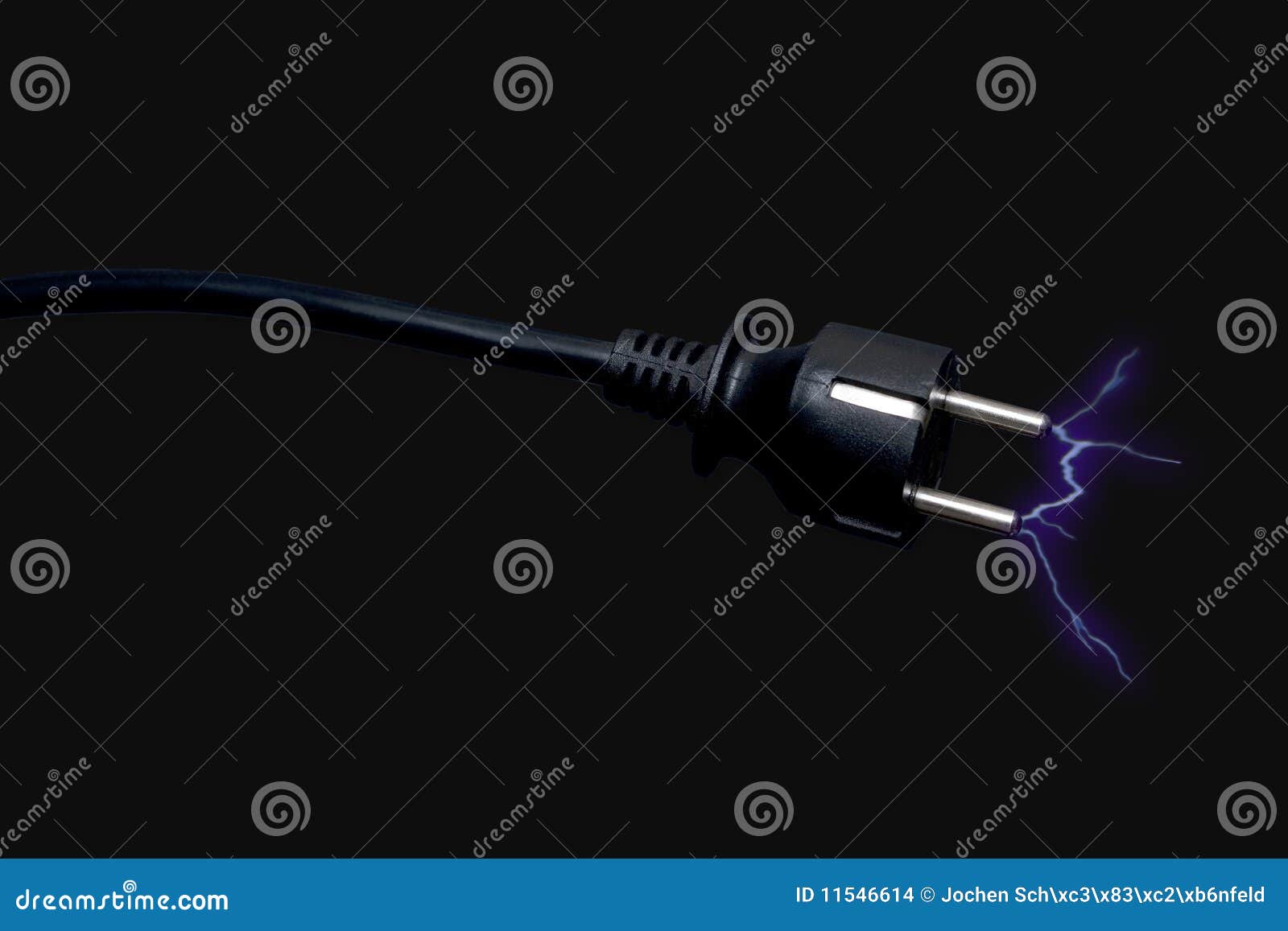 Short Circuit, Black Power Plug Stock Photo - Image of connection ...