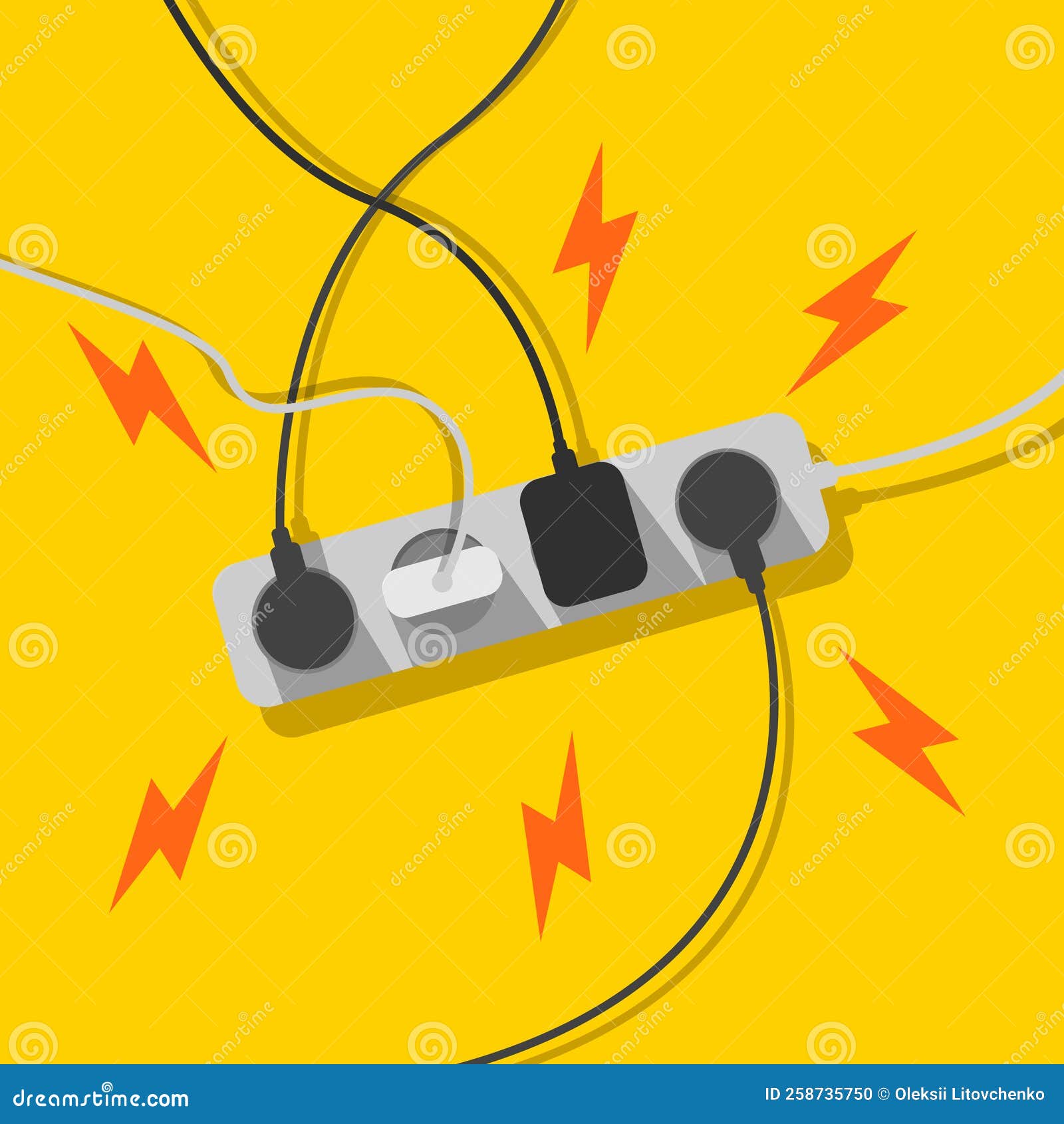 Short Circuit. Electric Overload. Power Strip. Cable Management Stock ... Short Circuit. Electric Overload. Power Strip. Cable Management Stock ...
