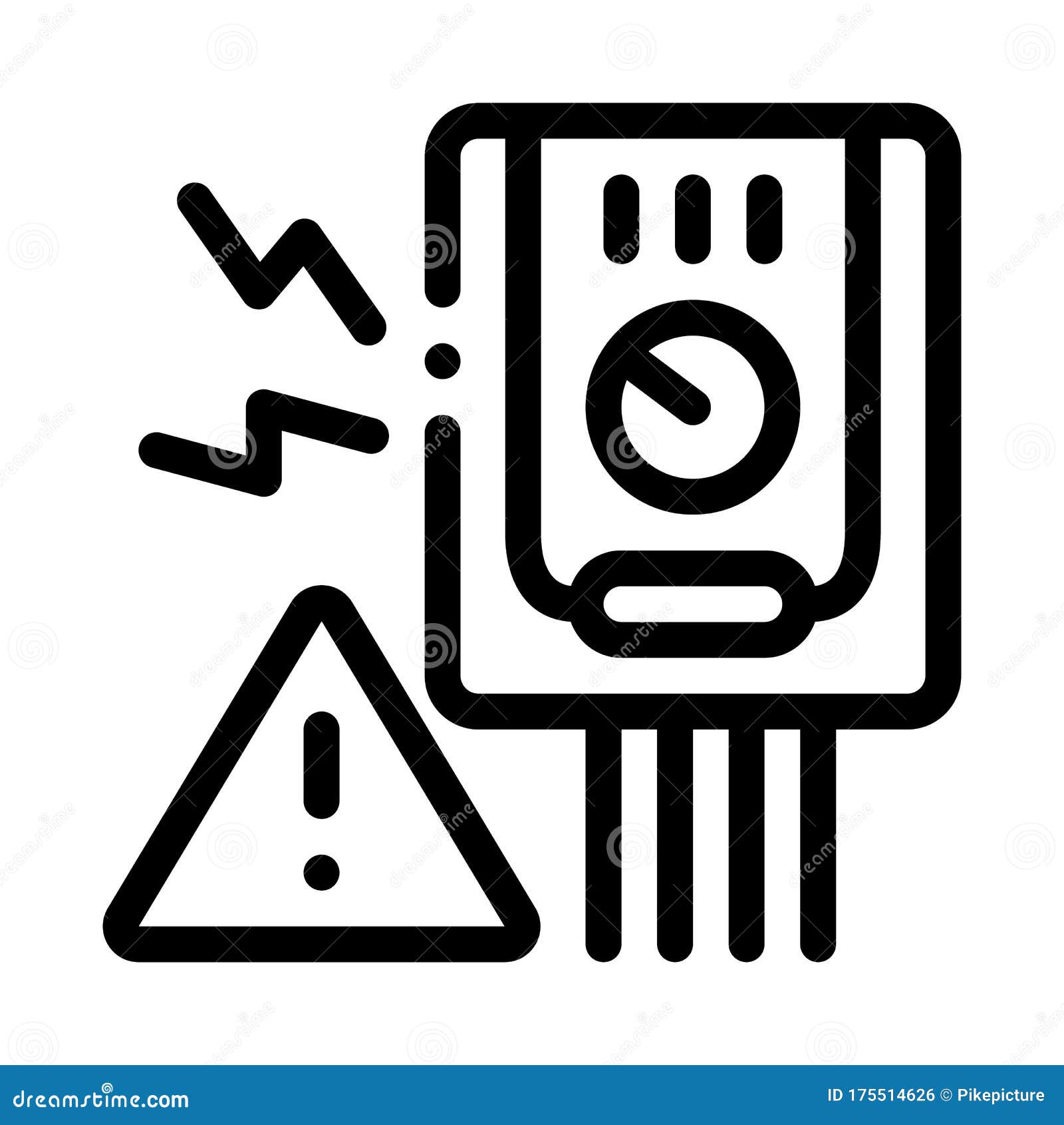 Short Circuit Icon Vector Outline Illustration Stock Vector ... Short Circuit Icon Vector Outline Illustration Stock Vector ...