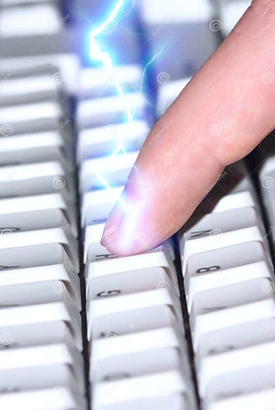 Short-circuiting stock image. Image of computer, dramatic - 9578443