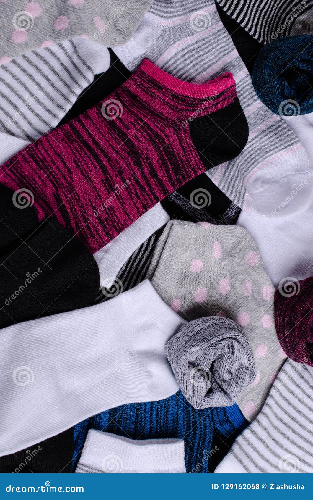 Short clean knitted socks stock photo. Image of object - 129162068