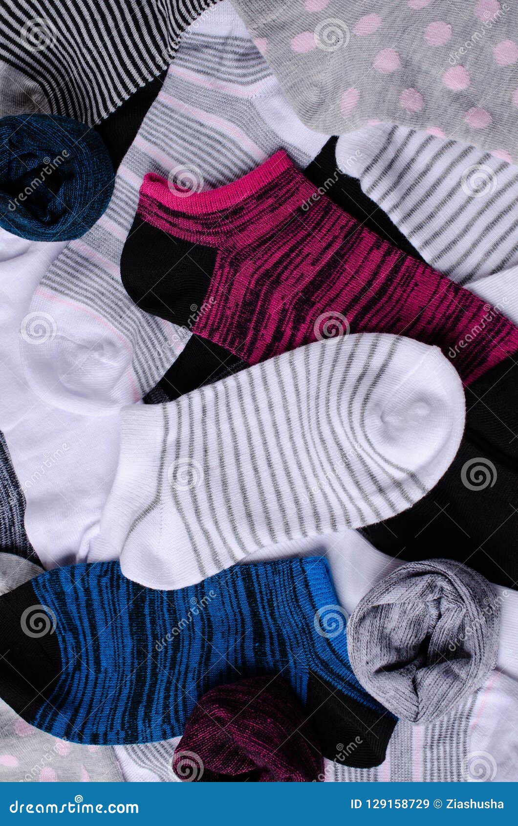 Short clean knitted socks stock image. Image of black - 129158729