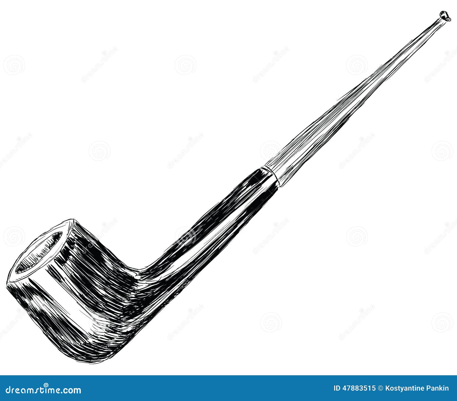 Short composite pipe stock vector. Illustration of addictive - 47883515