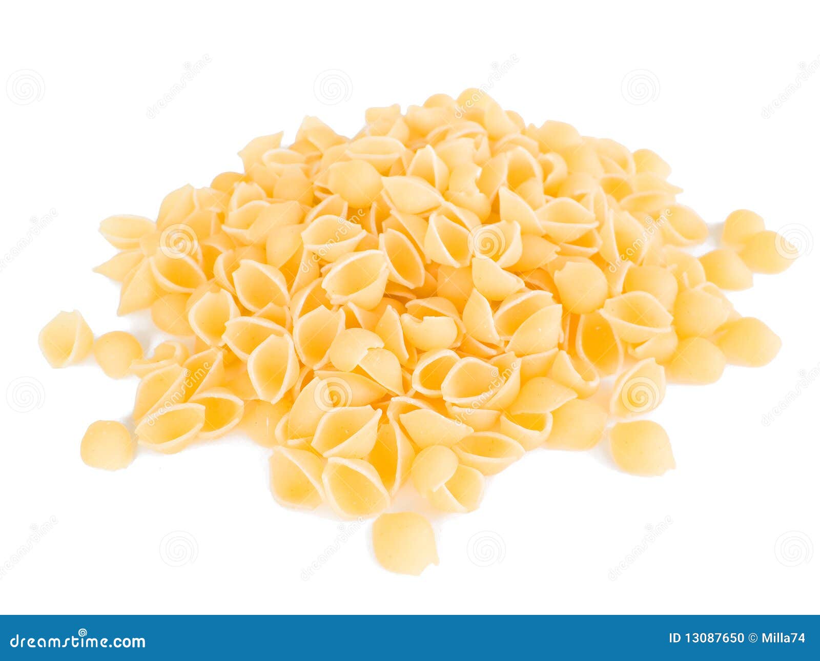 Short-cut Pasta Isolated on White. Stock Photo - Image of ingredient ...