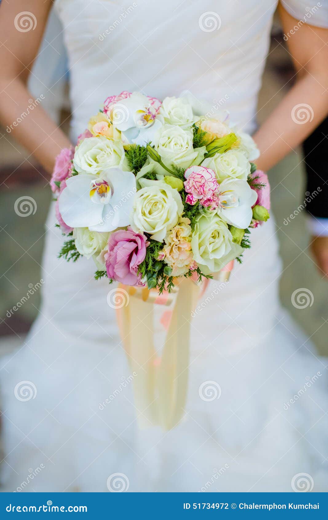 Short Focus of Bride Bouquet Stock Photo - Image of planner, focus ...