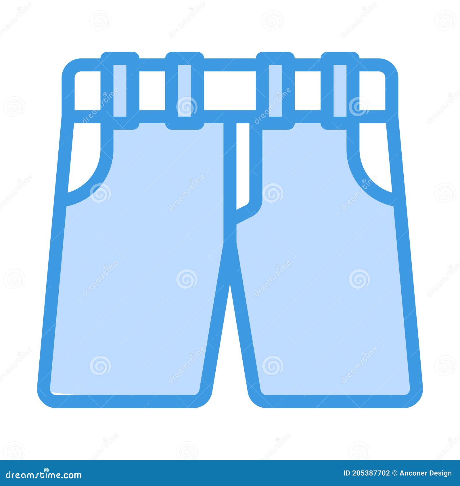 Short Icon in Blue Style for Any Projects Stock Vector - Illustration ...