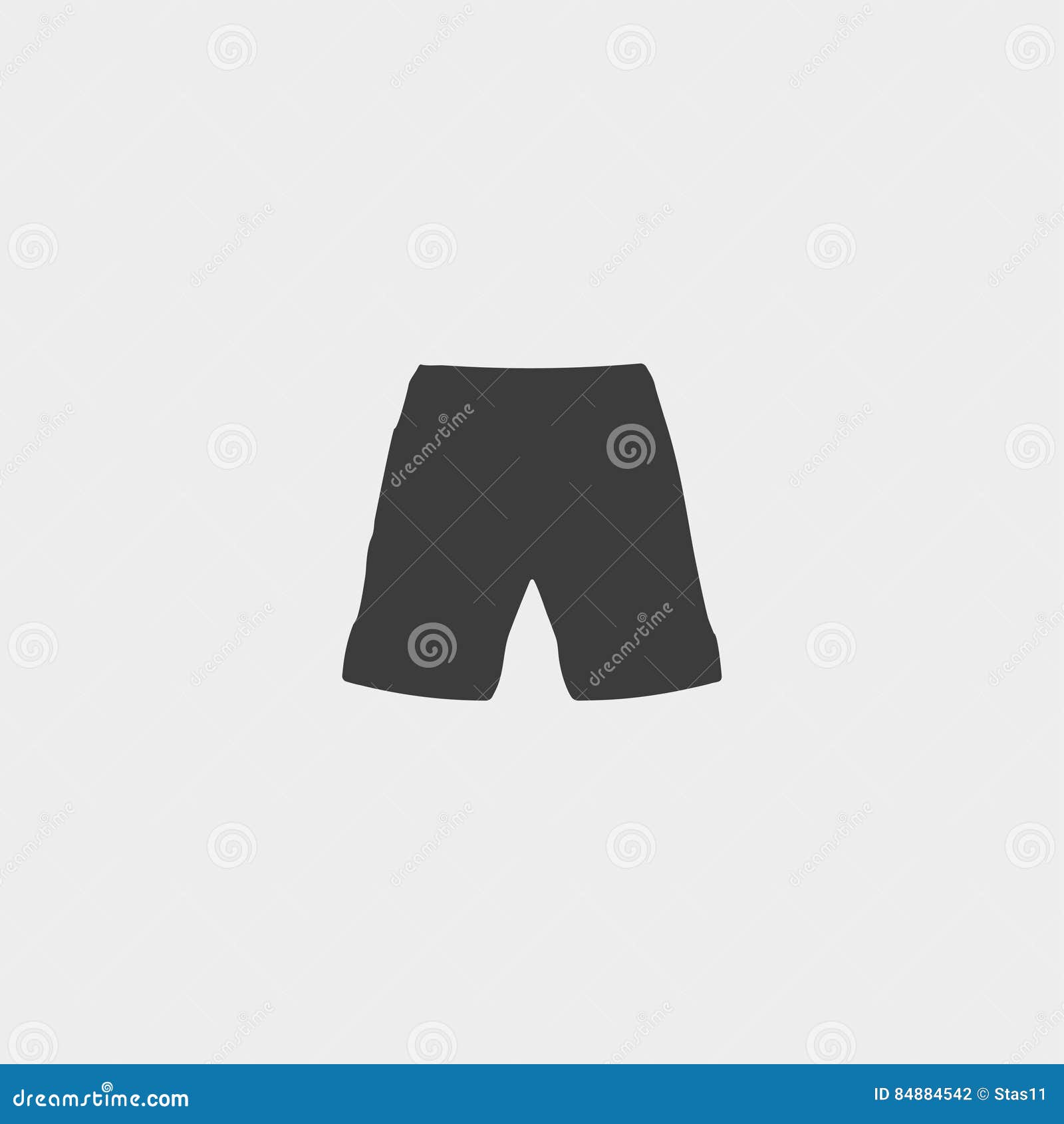 Short Icon in a Flat Design in Black Color. Vector Illustration Eps10 ...