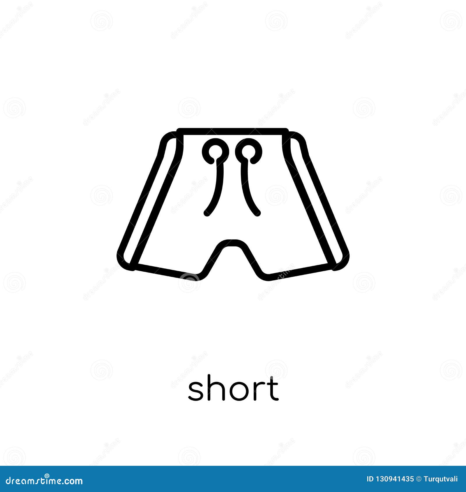 Short Icon from Clothes Collection. Stock Vector - Illustration of ...