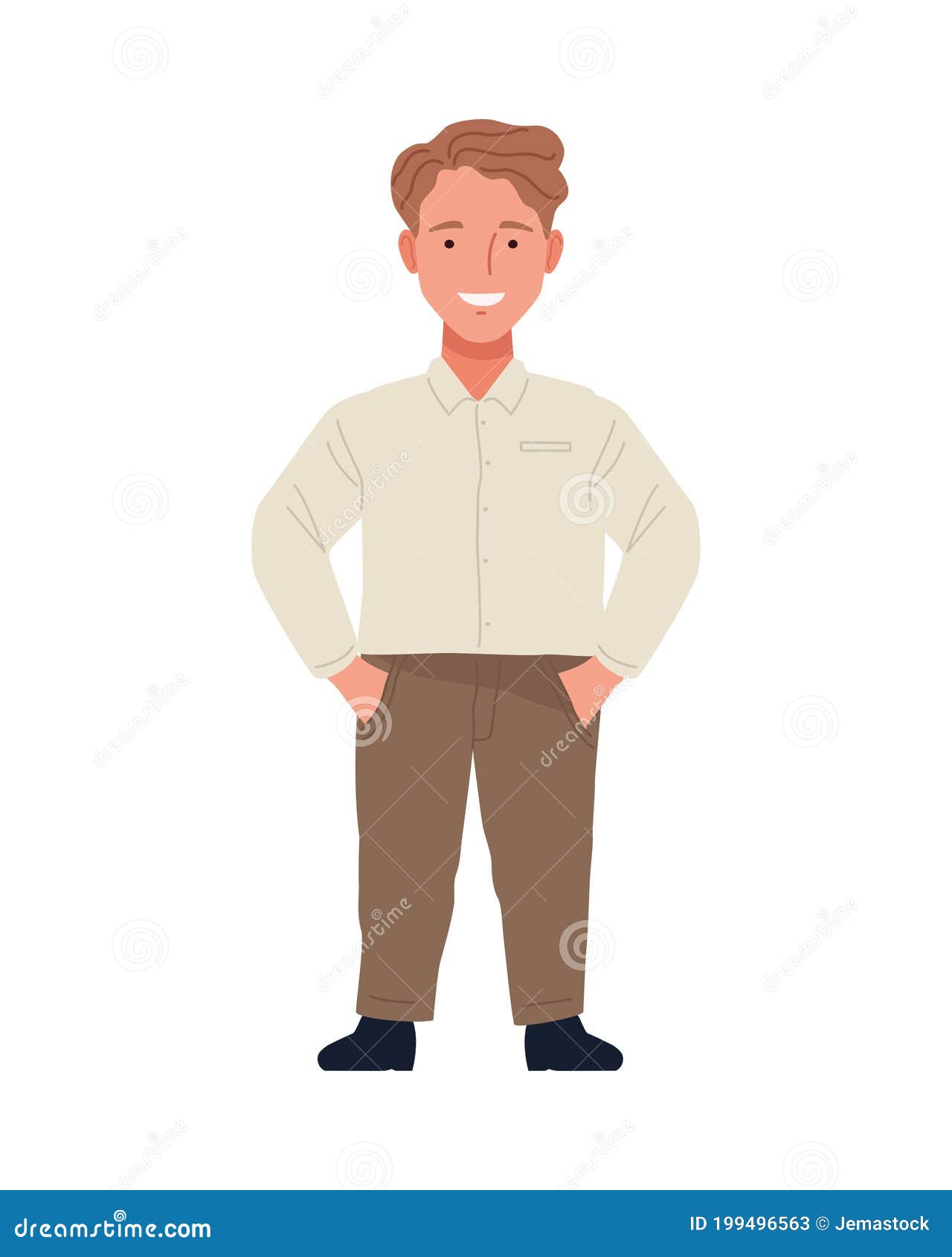 Short Man Perfectly Imperfect Character Icon Stock Vector ...