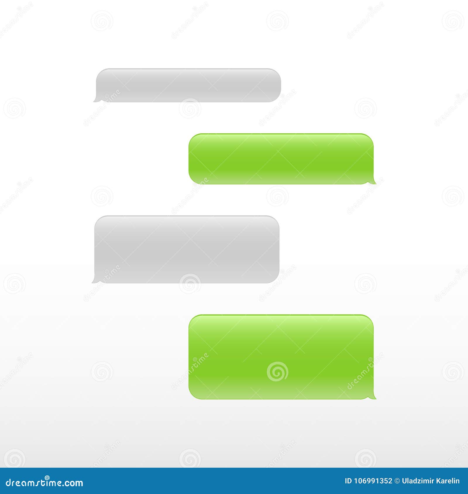 Short Message Service Bubbles. Stock Vector - Illustration of design ...