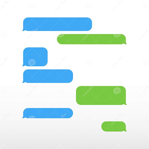 Short Message Service Bubbles. Stock Vector - Illustration of email ...