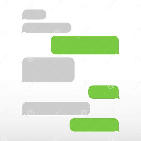 Short Message Service Bubbles. Stock Vector - Illustration of ...