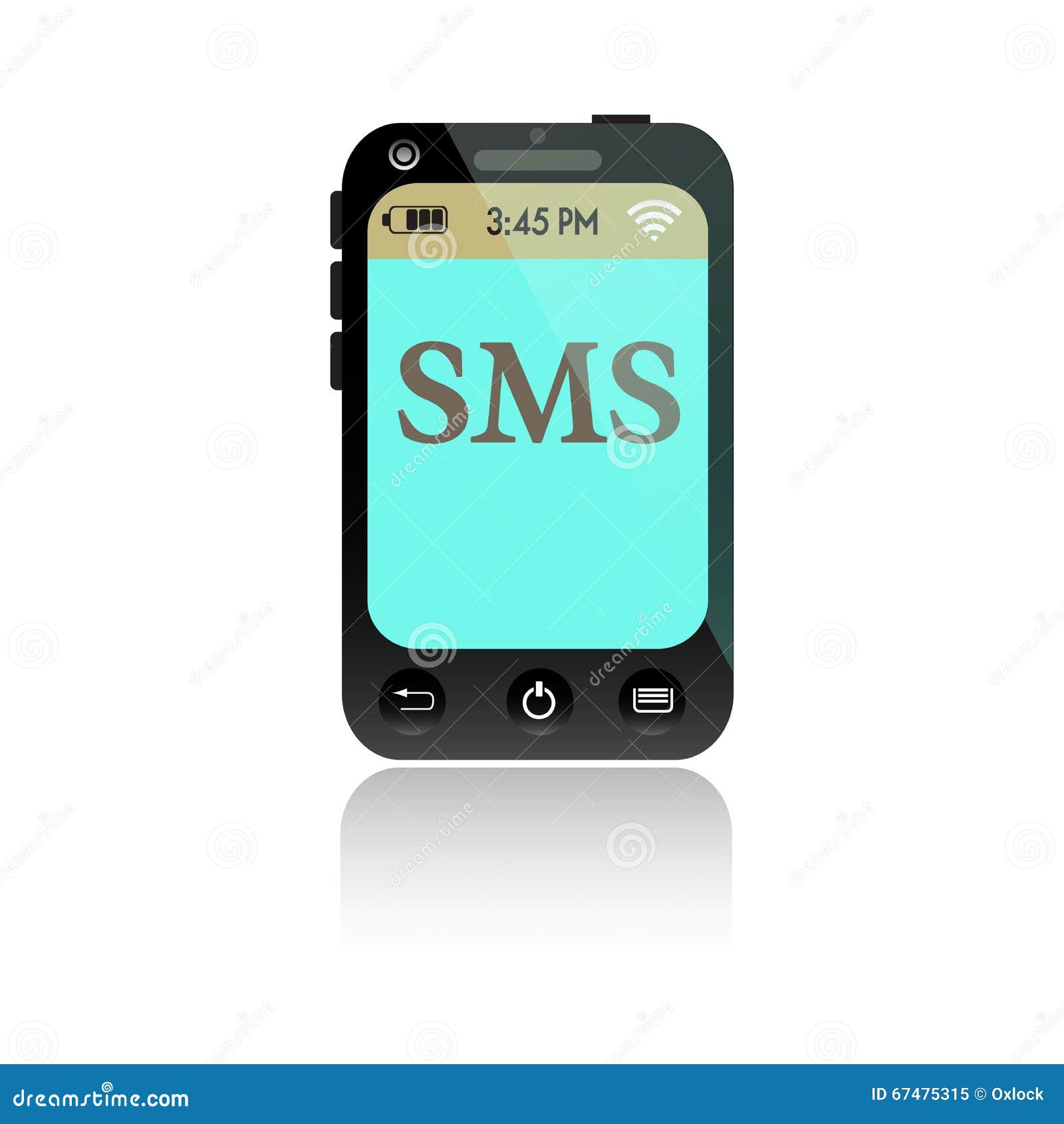 Short message service stock vector. Illustration of cell - 67475315