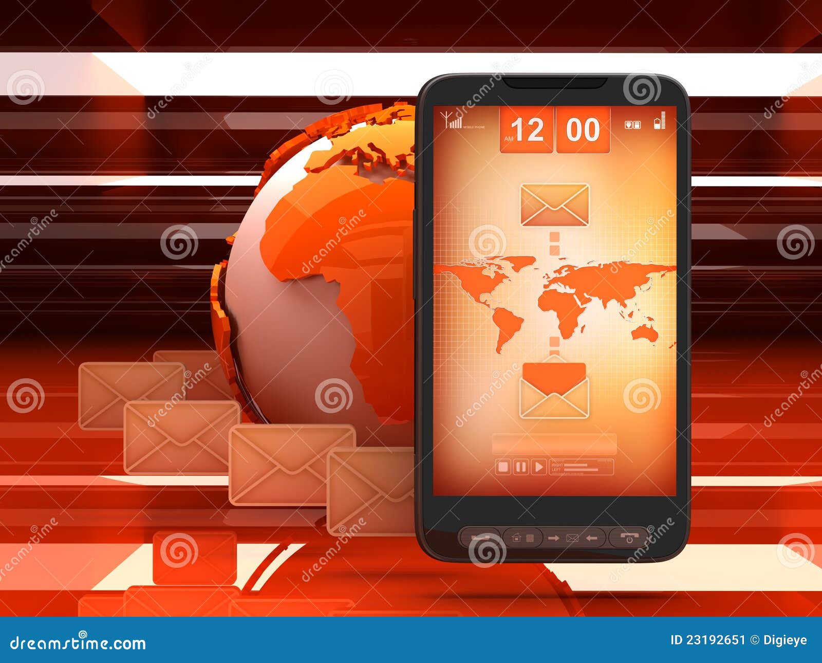 Short Message Service (SMS) - Concept Illustration Stock Illustration ...