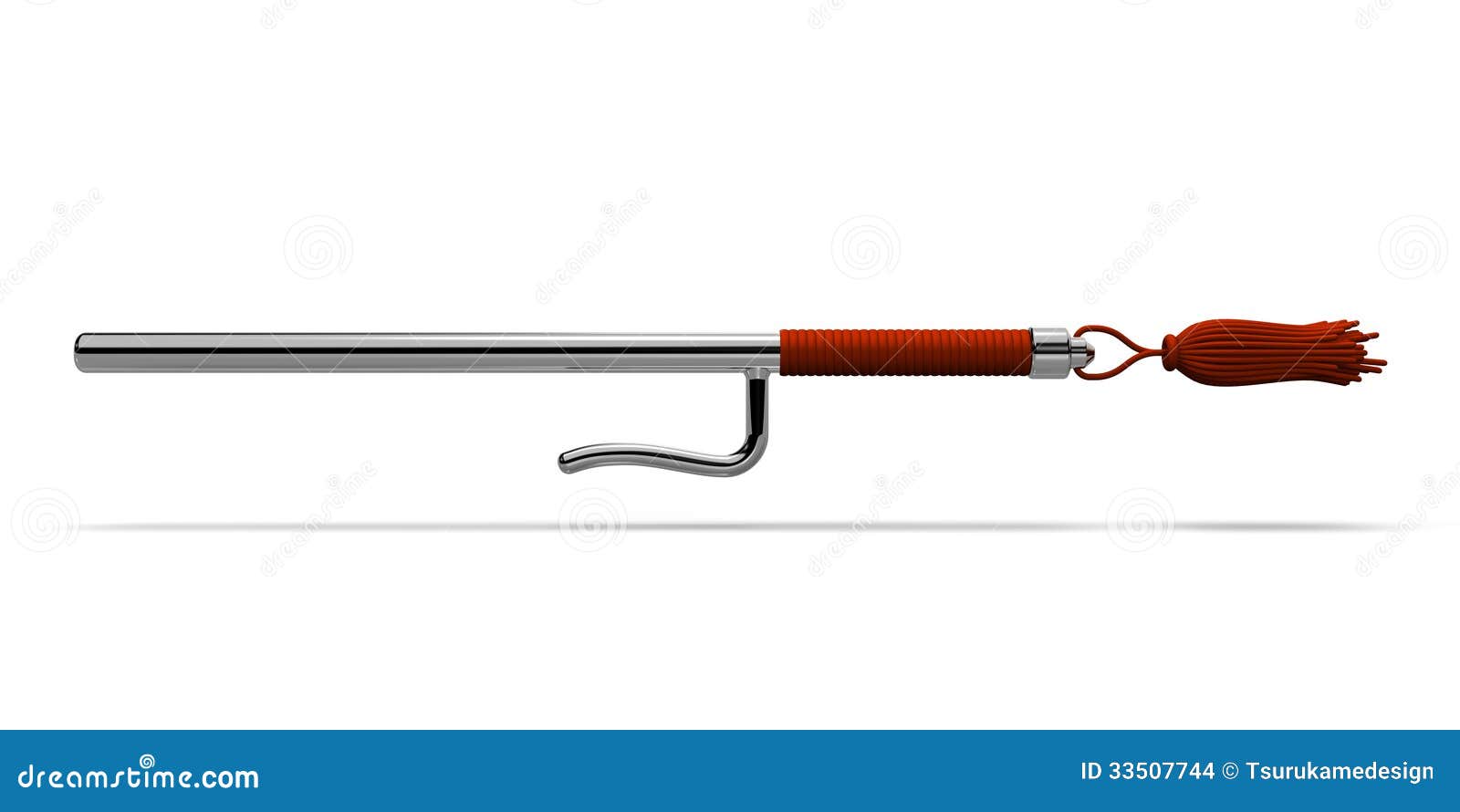 Short Metal Truncheon Side View Stock Illustration - Illustration of ...