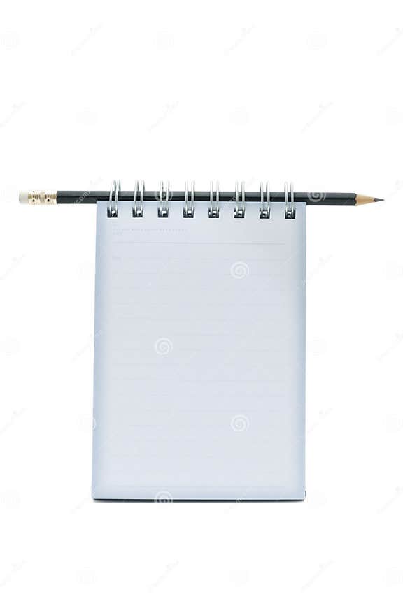 Short notebook with Pencil stock photo. Image of education - 15974148