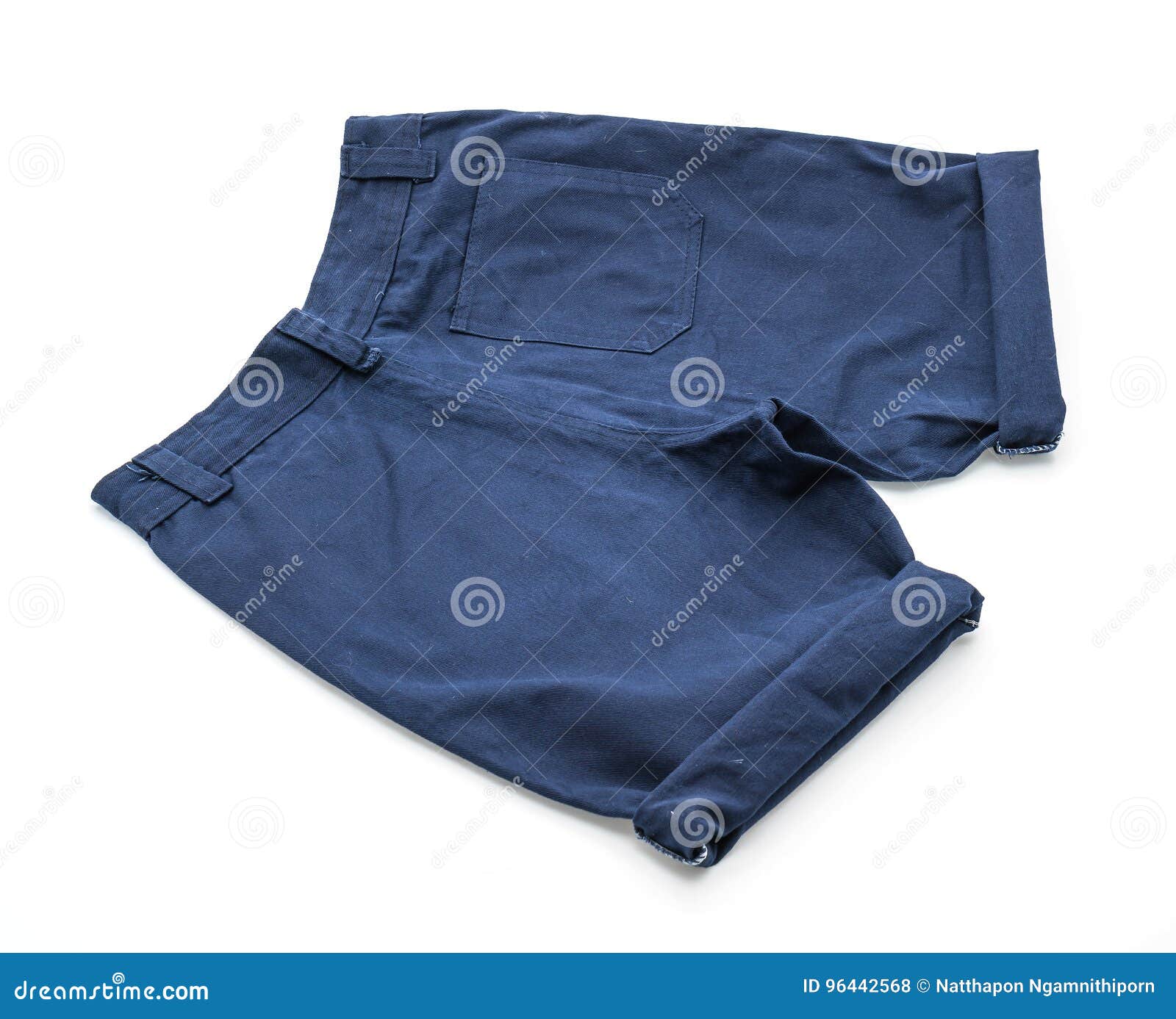 Short pant on white stock photo. Image of jean, object - 96442568