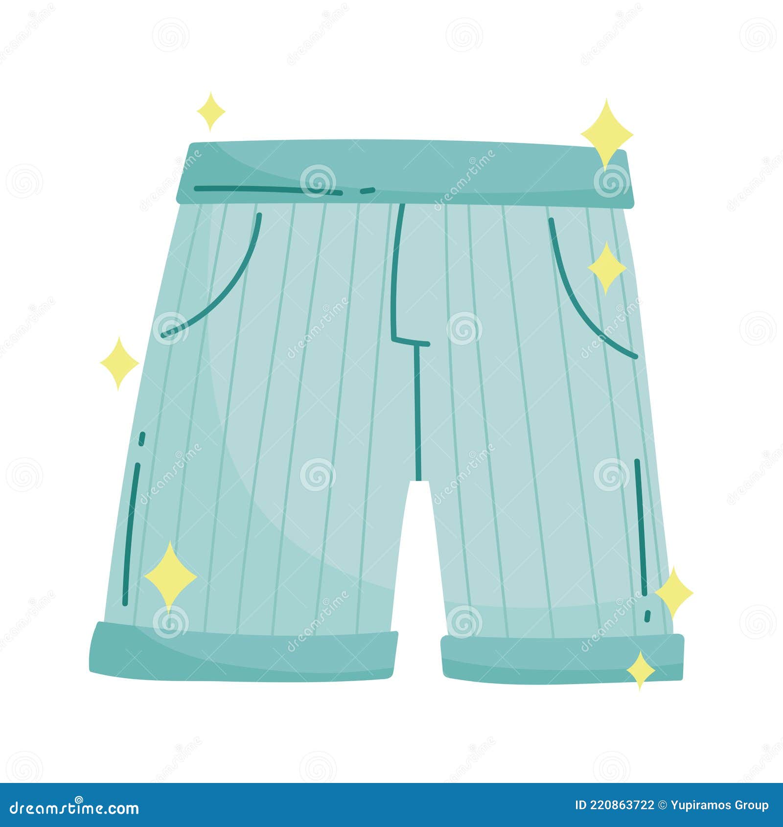 Short pants clothes stock vector. Illustration of vector - 220863722