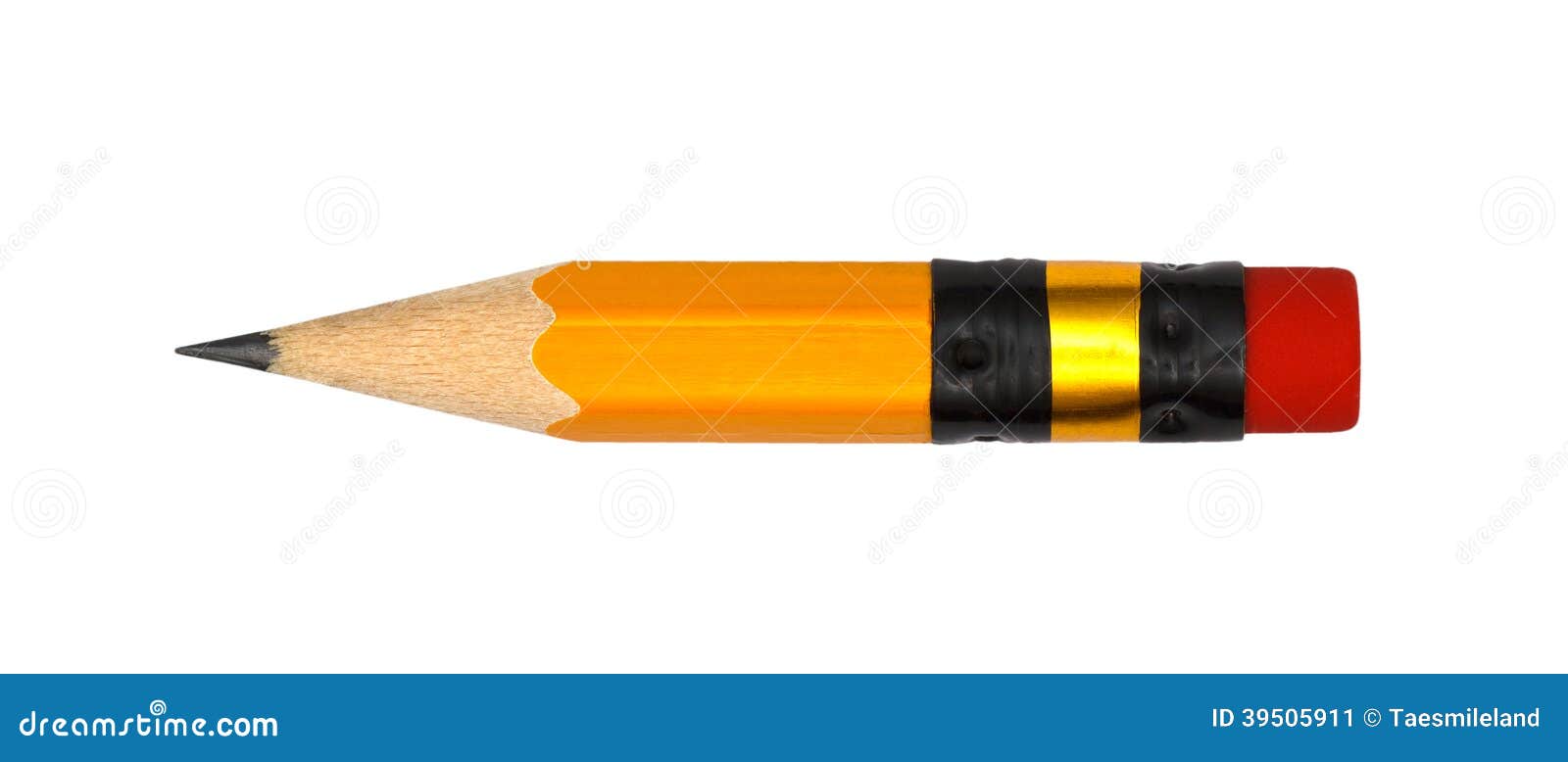 Short Pencil Isolate Stock Photo - Image: 39505911