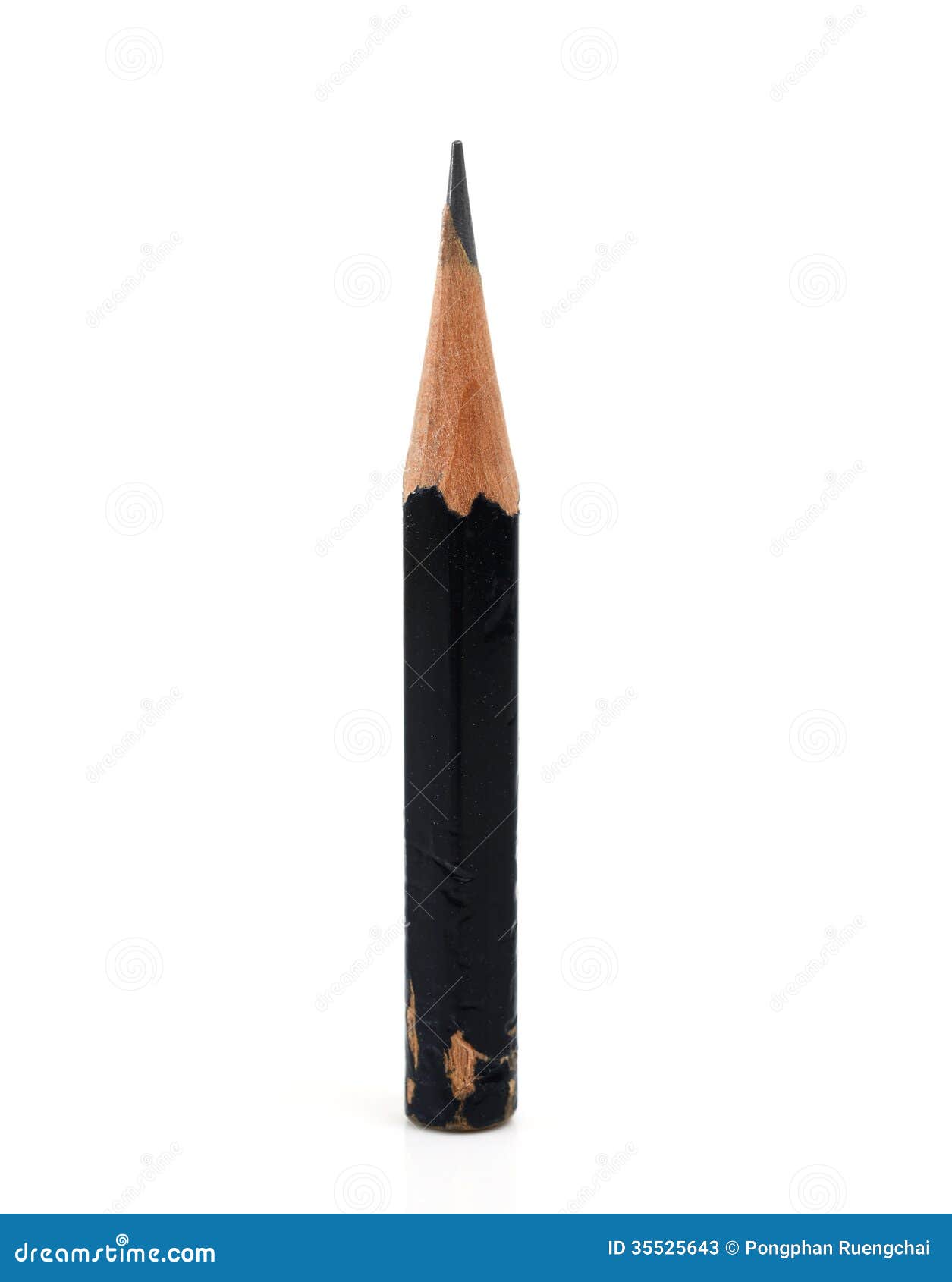 Short Pencil stock image. Image of chewed, isolated, background - 35525643