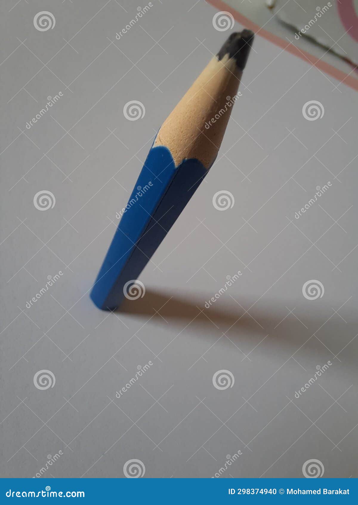 Short Pencil on White Background Stock Photo - Image of pencil, view ...