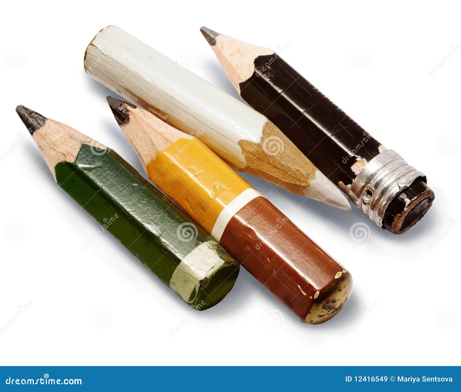 Short Pencils Royalty-Free Stock Photography | CartoonDealer.com #77608373