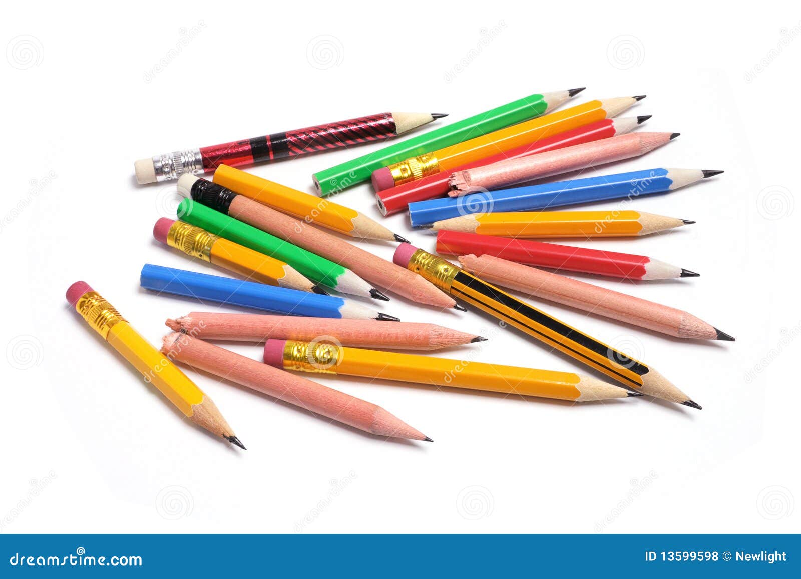 Short Pencils stock photo. Image of implement, pencils - 13599598