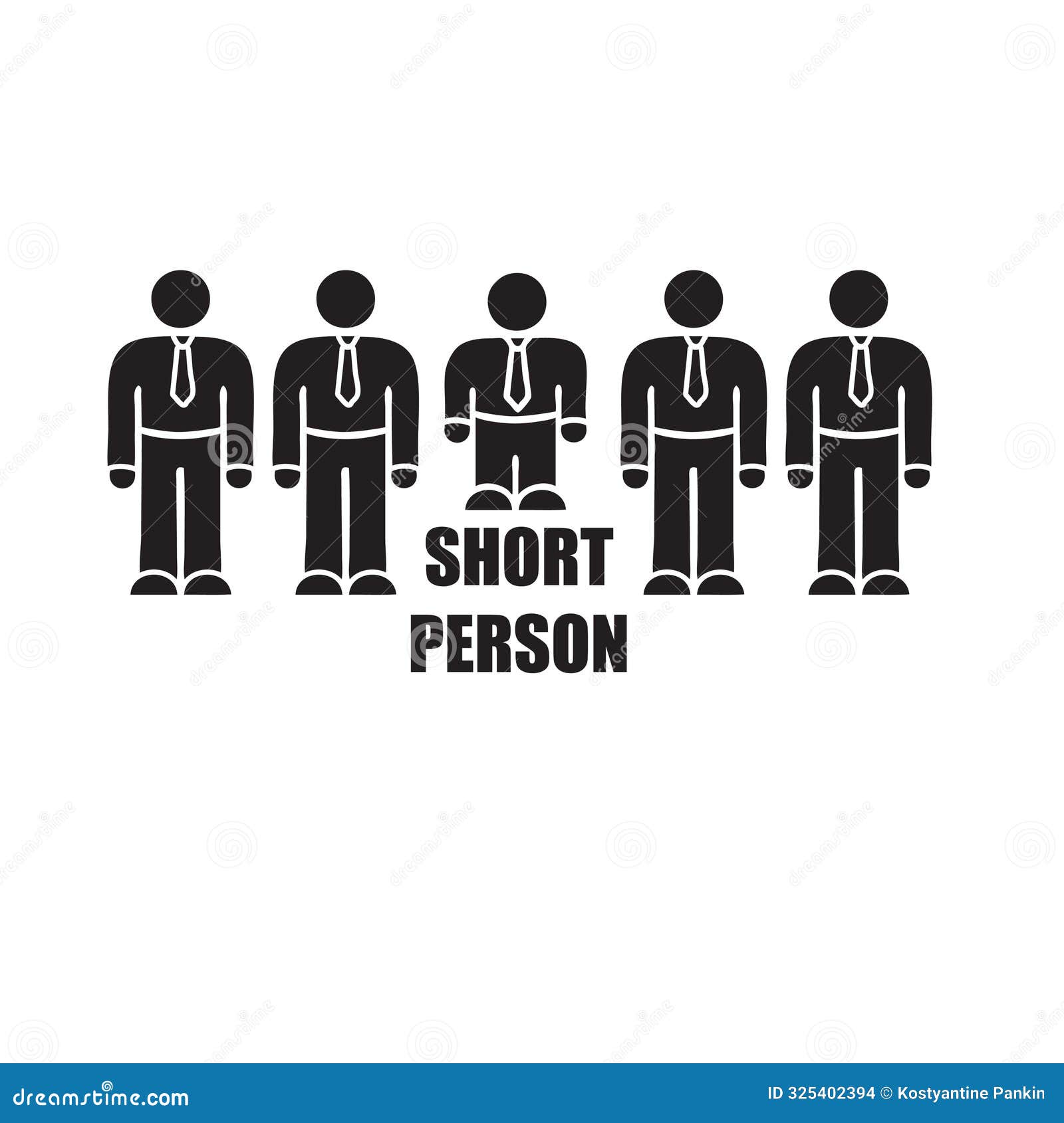 Short Person stock illustration. Illustration of design - 325402394