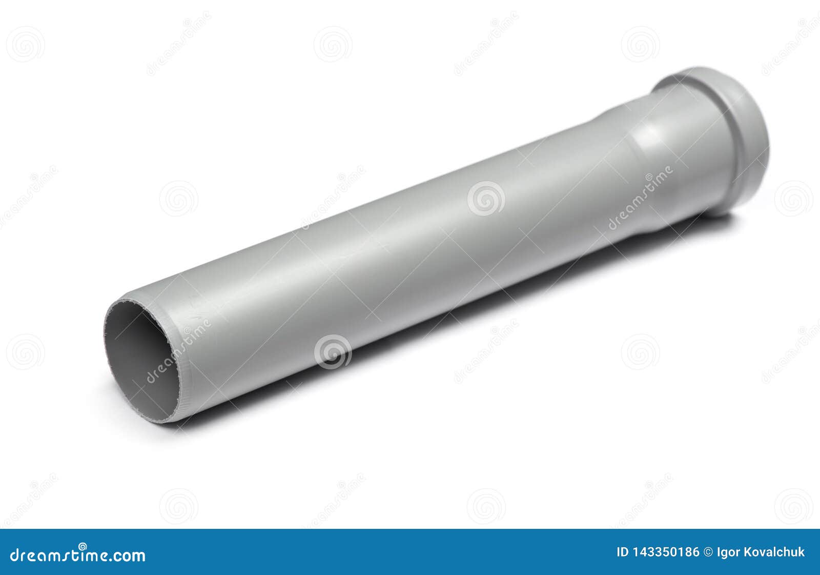 Short plastic pipe stock photo. Image of isolated, shiny - 143350186