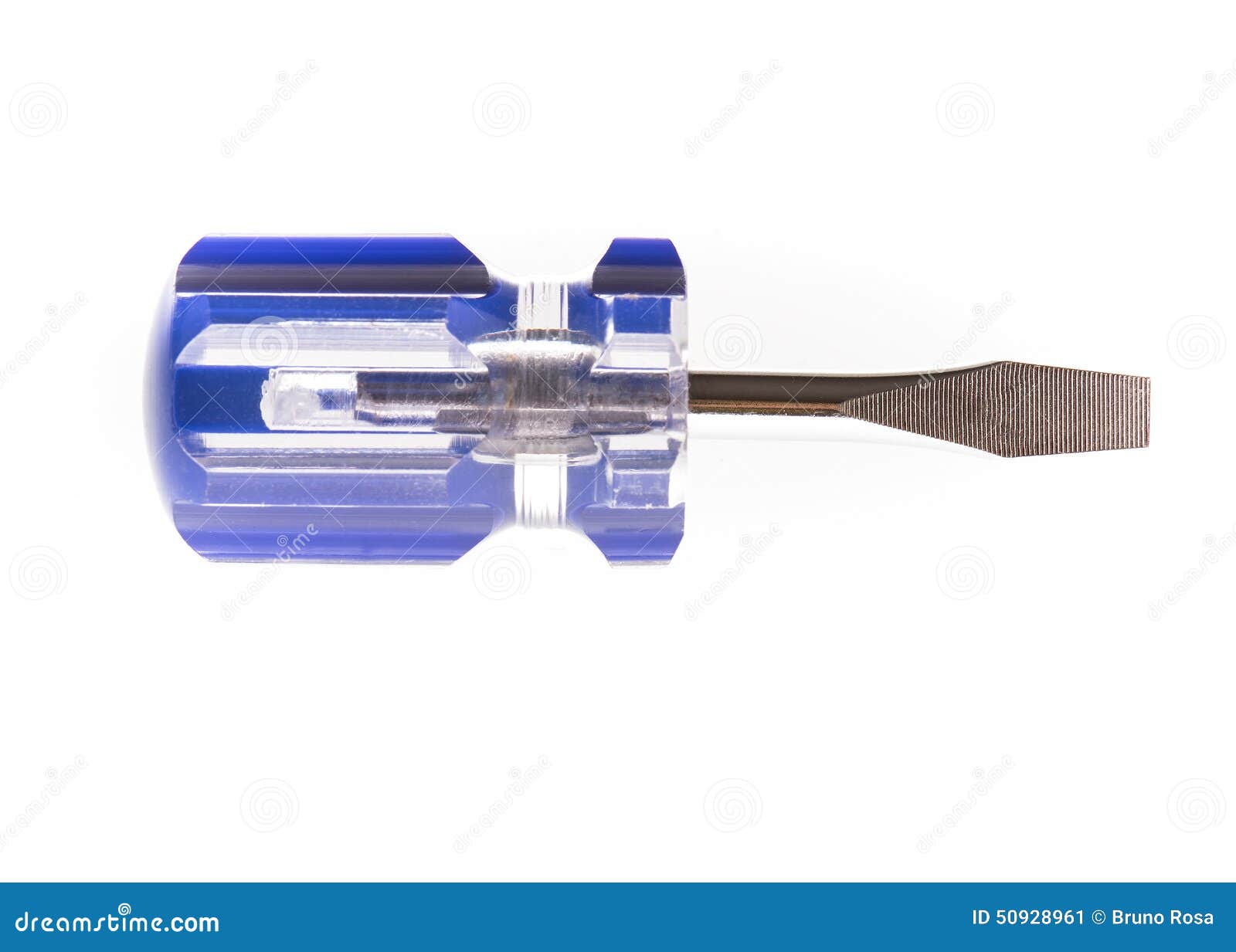 Short plastic screwdriver stock image. Image of isolated - 50928961