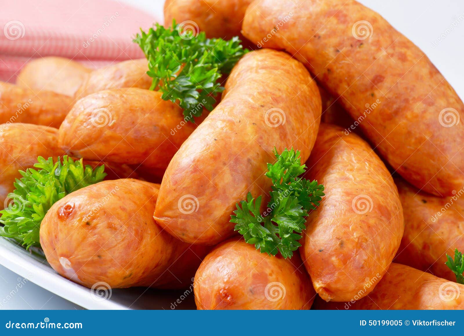 Short pork sausages stock image. Image of group, meat - 50199005