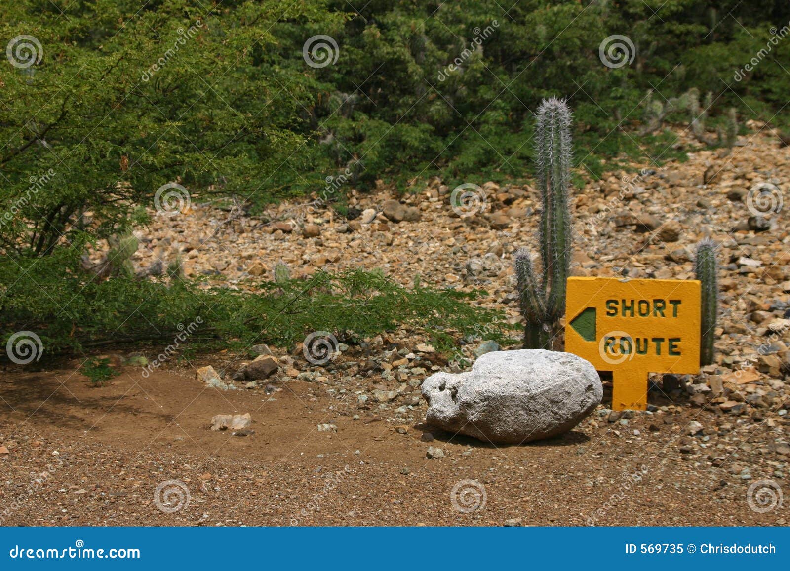 Short route stock image. Image of left, shorter, long, roadsign - 569735