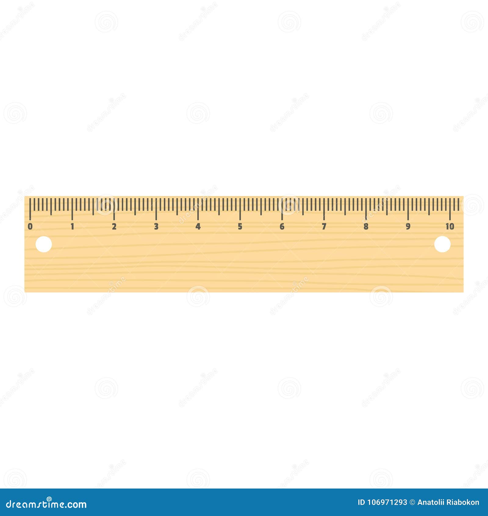 Ruler Icon Realistic With Transparent Background. Vector Illustration ...