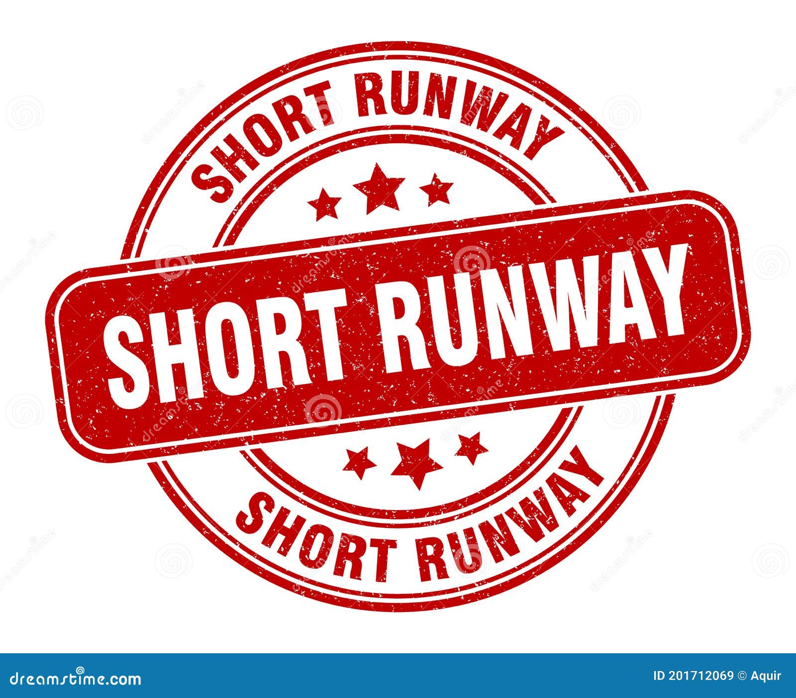 Short Runway Stamp. Short Runway Round Grunge Sign Stock Vector ...