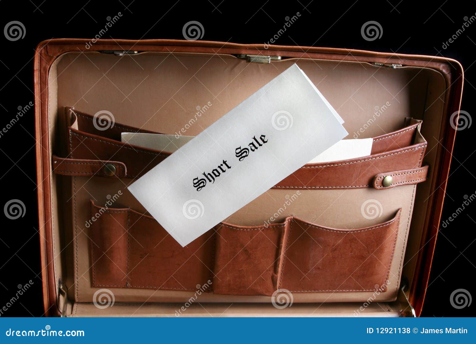 Short Sale Documents in a Briefcase Stock Photo - Image of drop ...