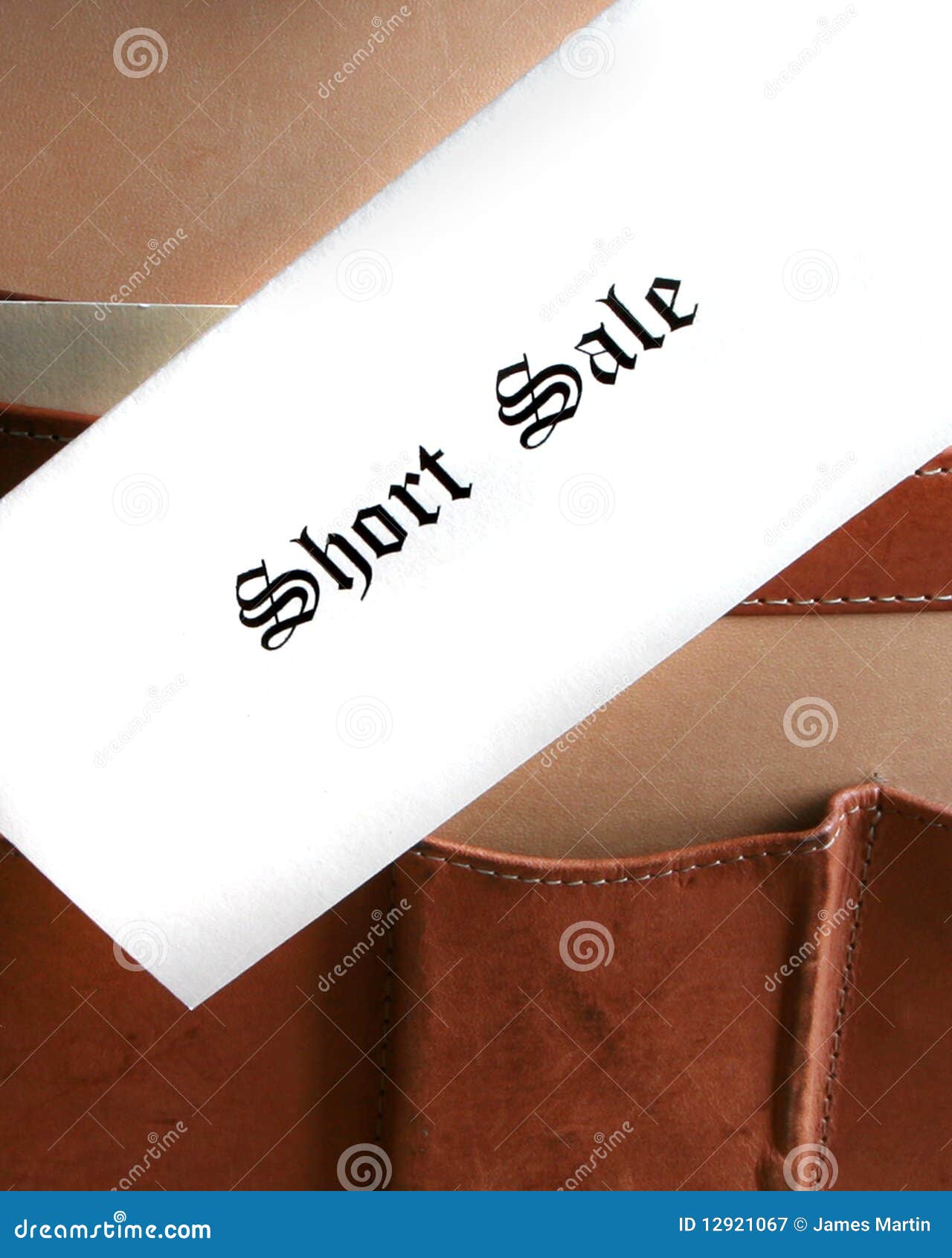 Short Sale Documents in a Briefcase - Vertical Stock Image - Image of ...