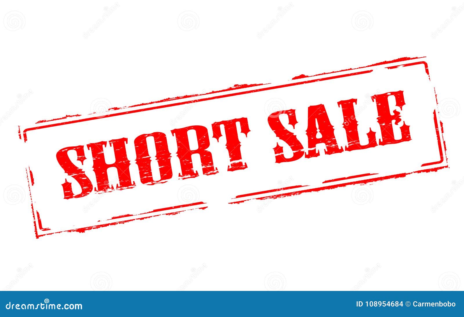 Short sale stock illustration. Illustration of succinct - 108954684