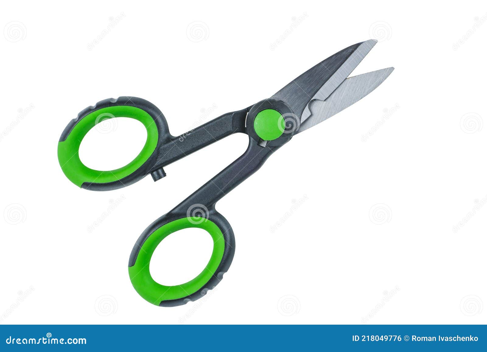 Short Scissors Isolated on White Stock Photo - Image of sharp, object ...