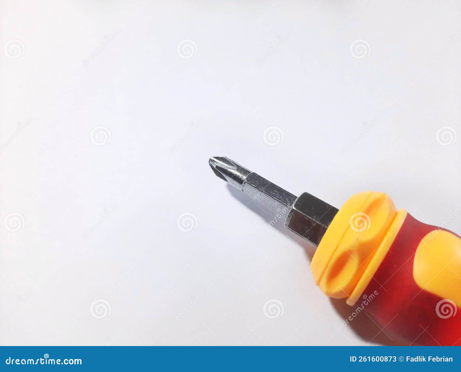 Short Screwdriver with Phillips Head Stock Image - Image of concrete ...