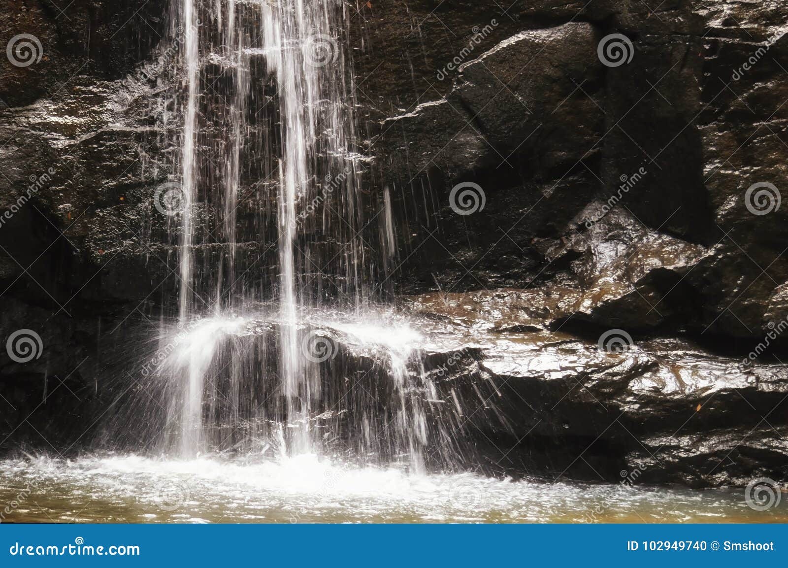 Short Soft Waterfall Splash Stock Photo - Image of nature, landscape ...